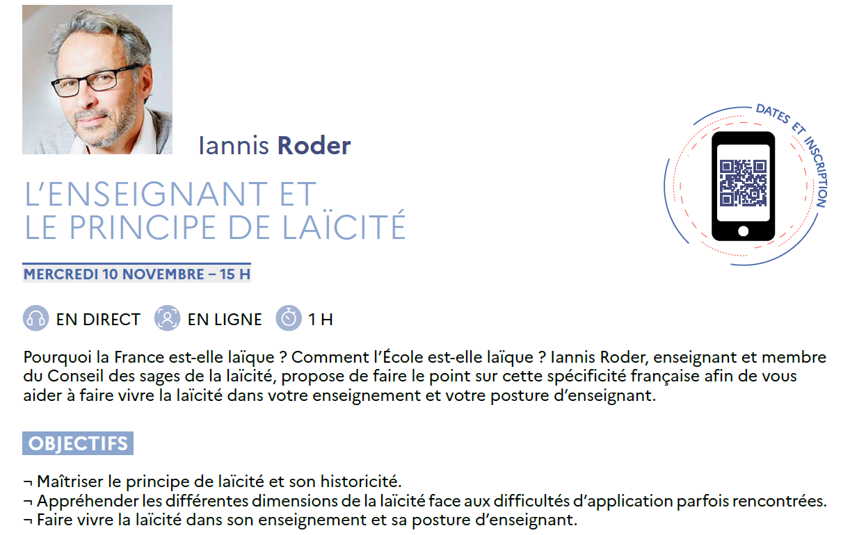 Rencontres des Valeurs de la République, le défi pédagogique, novembre 2021